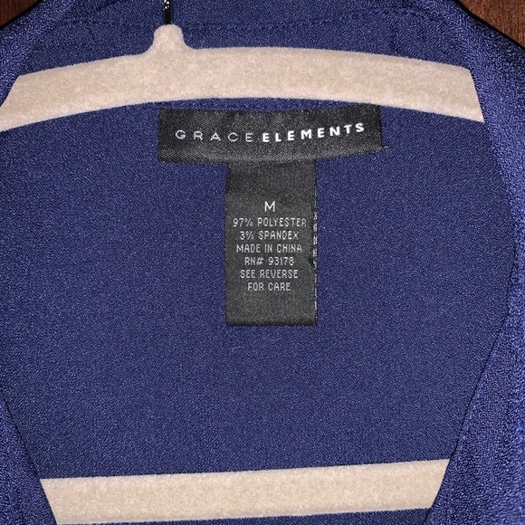 Grace Elements | Tops | Mid Sleeve Length Collared Tunic | Poshmark